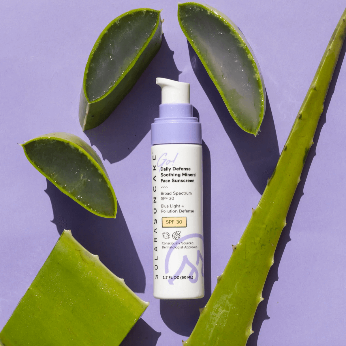 Solara Go Daily Defense Soothing Mineral Face Sunscreen SPF 30 Shop Solara Go Daily Defense Soothing Mineral Face Sunscreen SPF 30 Shop